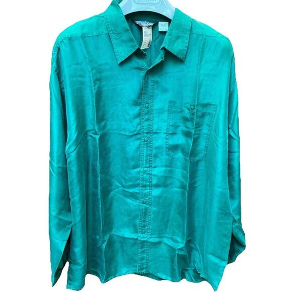 Shirts | Nwt Deadstock 9s Direct Hit Sandwashed Silk Mens Shirt Solid ...